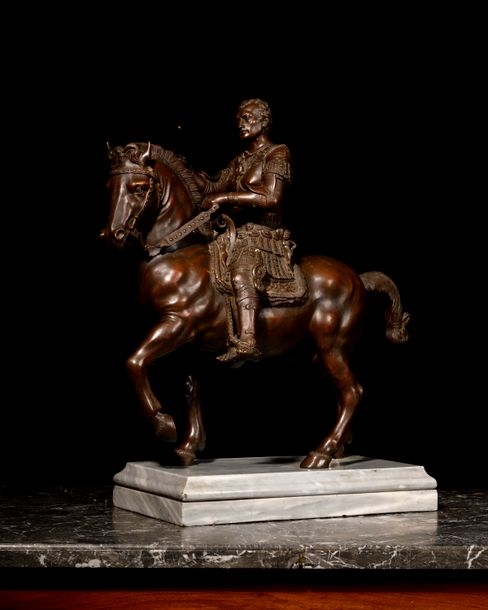 Donatello | Equestrian portrait of Condottiere Erasmo da Narni, known ...
