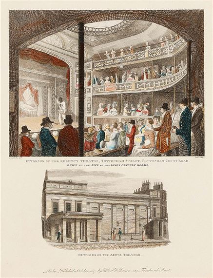 John William Cook | Interior and Exterior Views of the Regency Theatre ...
