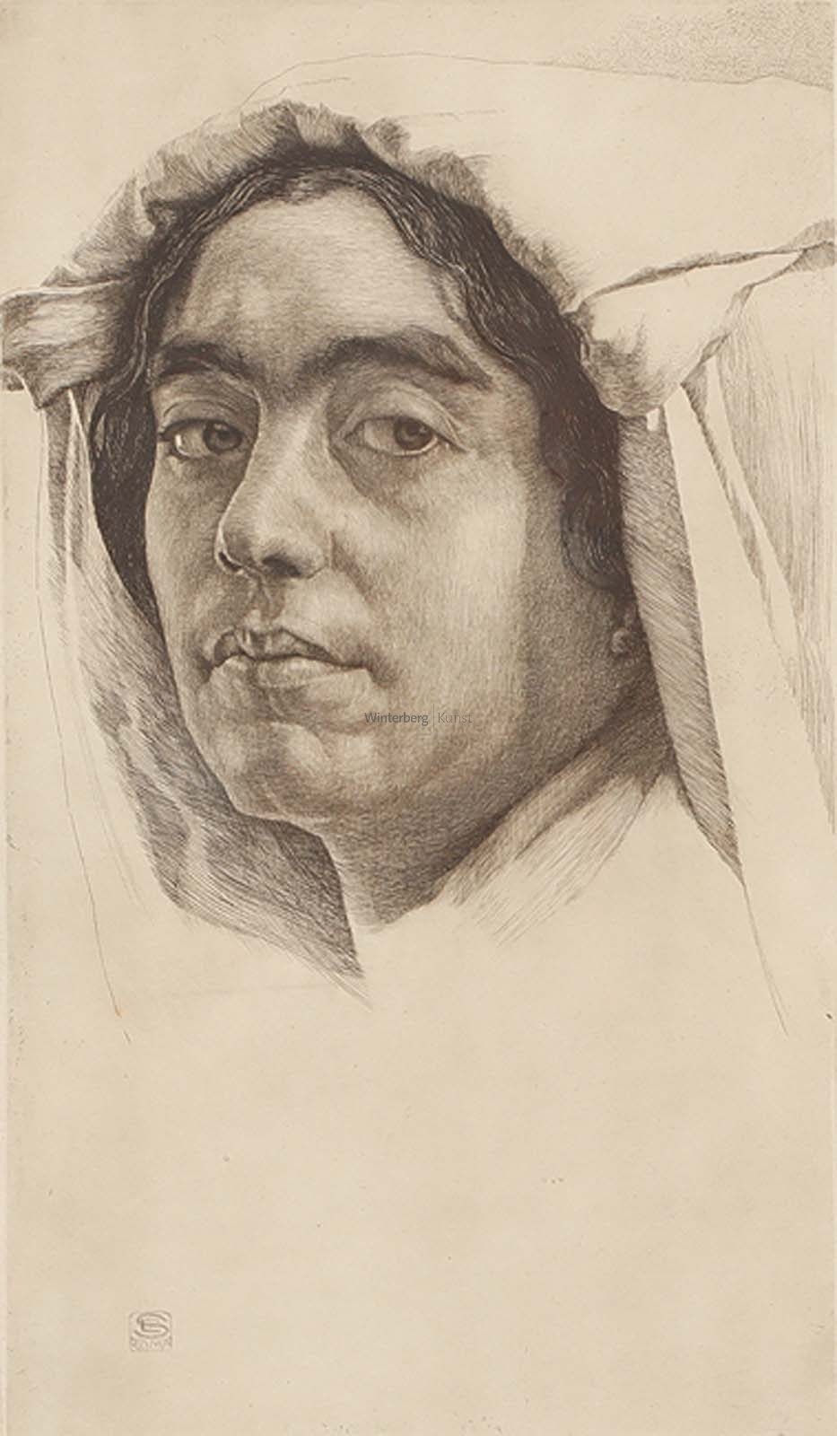 Sigmund Lipinsky | Mädchen von Terracina (1912) | MutualArt