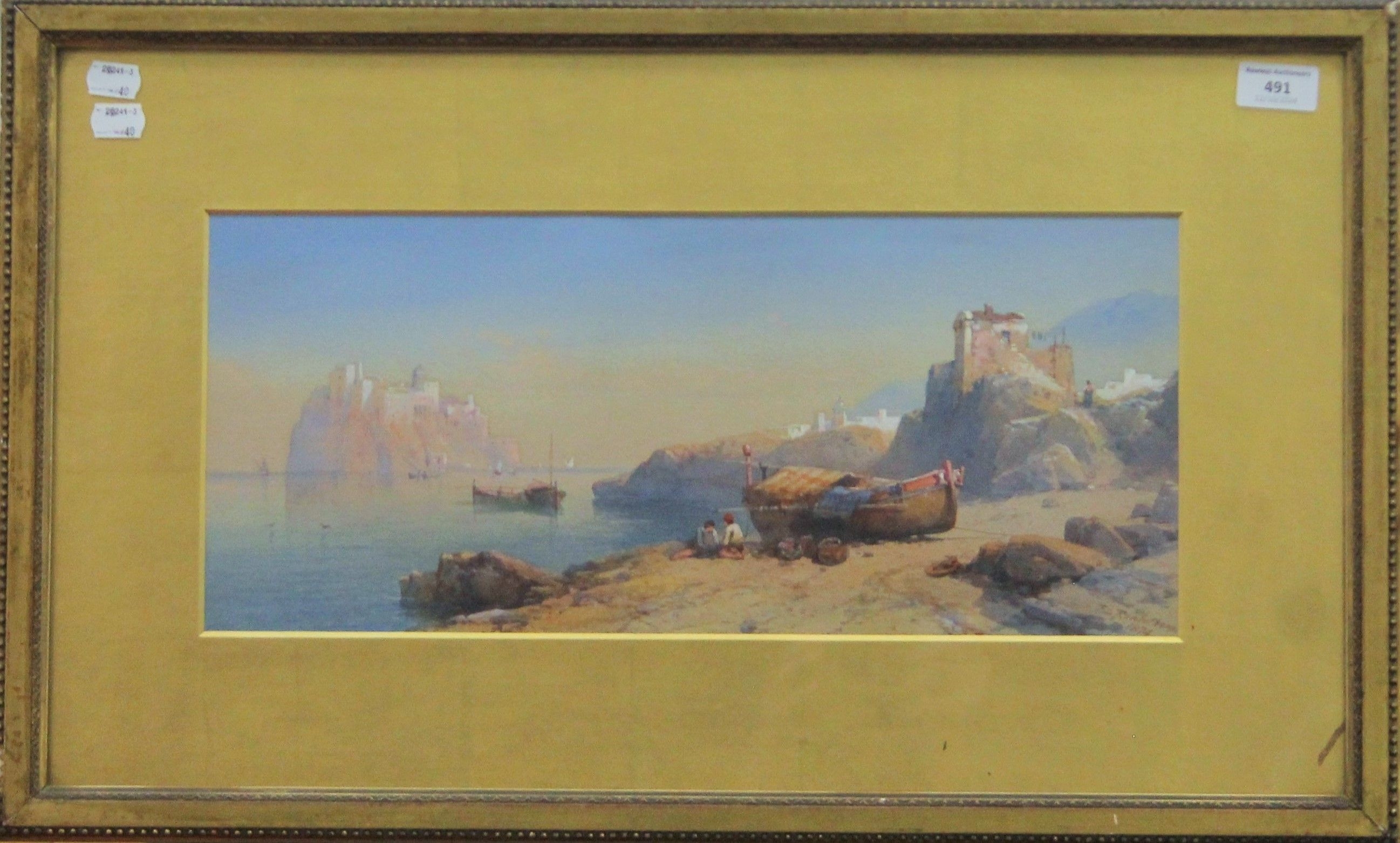 Thomas Leeson Scrase Rowbotham | Italian Fishing Boats (1874) | MutualArt