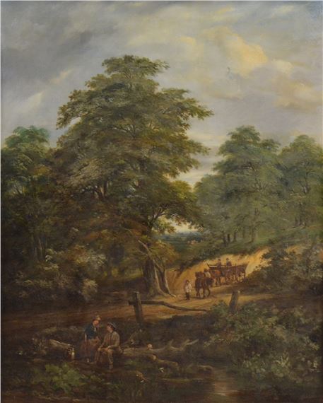 Robert Burrows | Ascribed to Robert Burrows, Figures resting and a ...