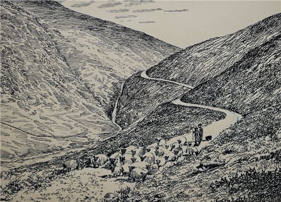 Alfred Wainwright | The Road to Skiddaw House | MutualArt
