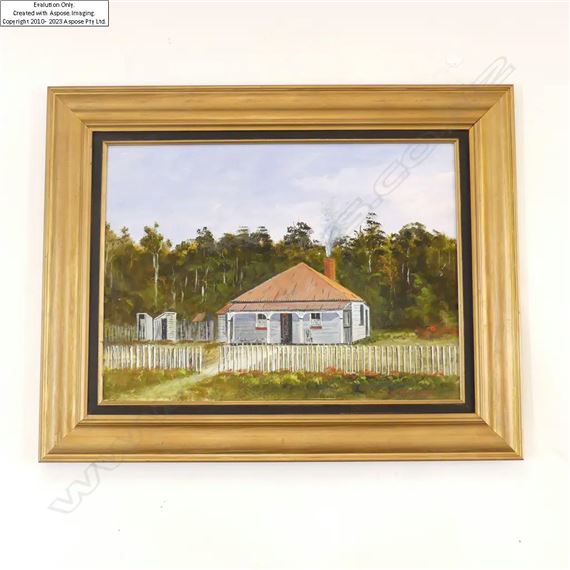 Michael Finnerty | MICHAEL FINNERTY OIL EARLY COLONIAL COTTAGE 360 x ...