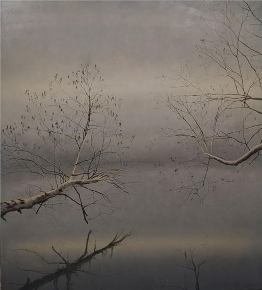 Yun Gee | Bruce Brainard Original Fallen Branches 60 x 54 | MutualArt