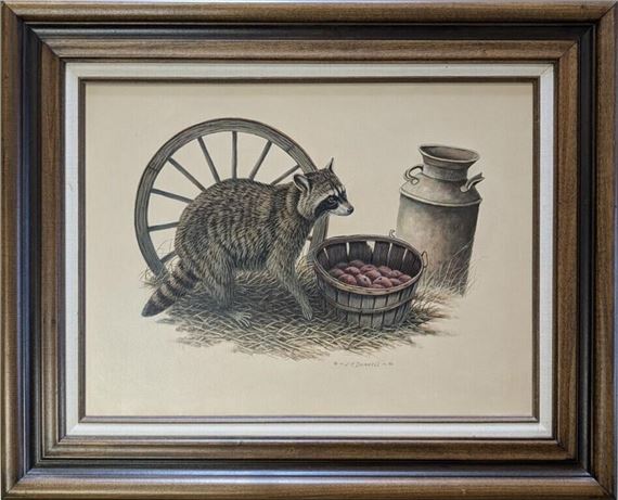 James R. Darnell | James Darnell Original Raccoon 18 x 24 (12) | MutualArt