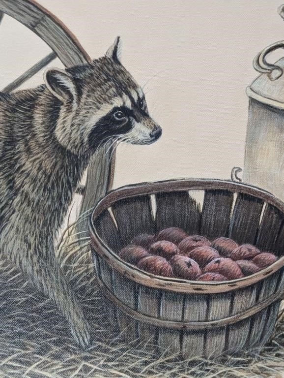 James R. Darnell | James Darnell Original Raccoon 18 x 24 (12) | MutualArt