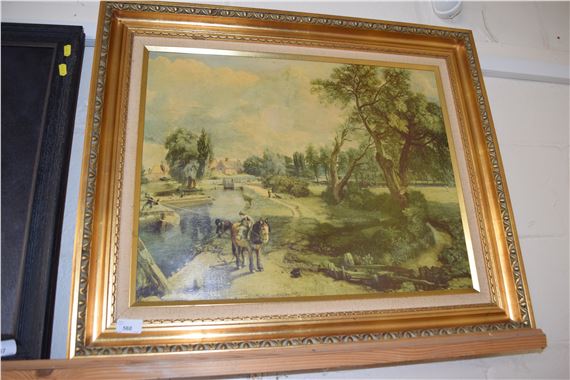 John Constable | Reproduction Constable print of a Shire Horse on a toe ...