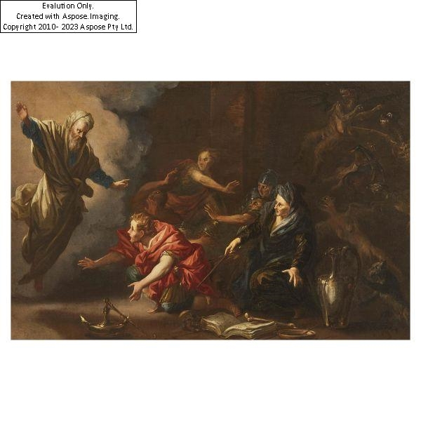 Ottaviano Dandini | THE SORCERESS OF ENDOR EVOKES THE SPIRIT OF SAMUEL ...