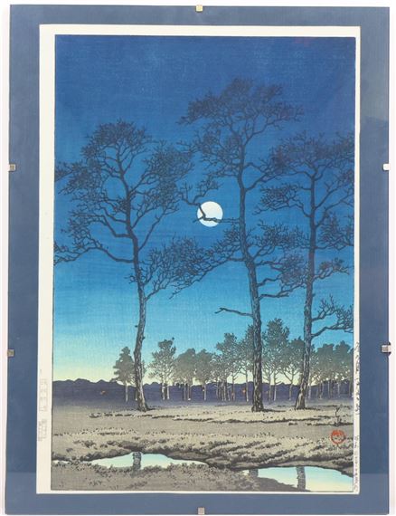 Hasui Kawase | Winter Moon over Toyama Plain | MutualArt
