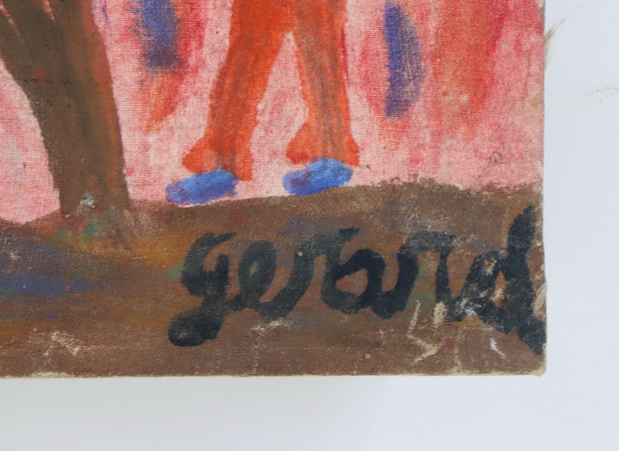 Gerard Fortune | Haitian folk art painting with a hovering helicopter ...