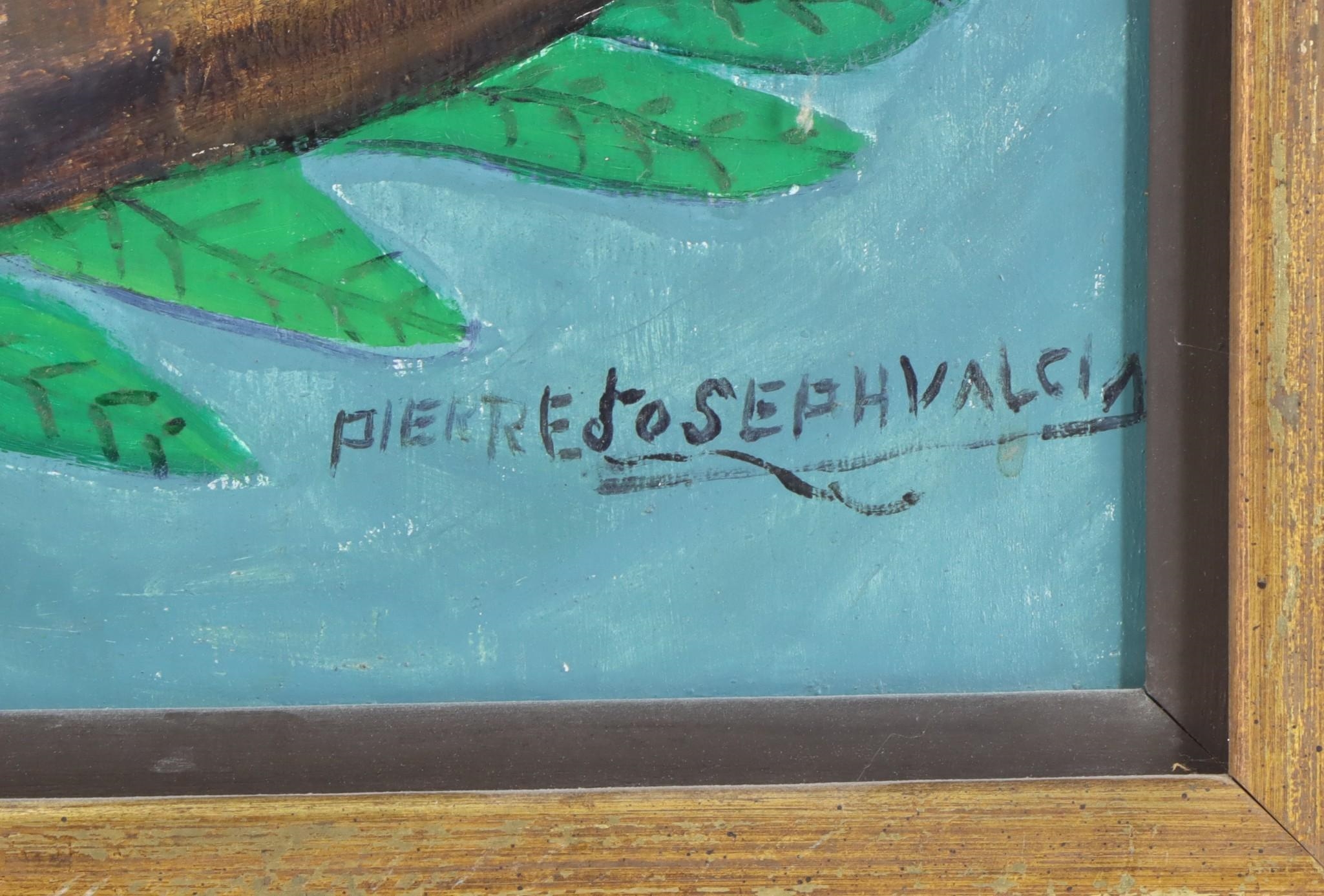 Pierre Joseph Valcin | Haitian folk art painting of a monkey | MutualArt