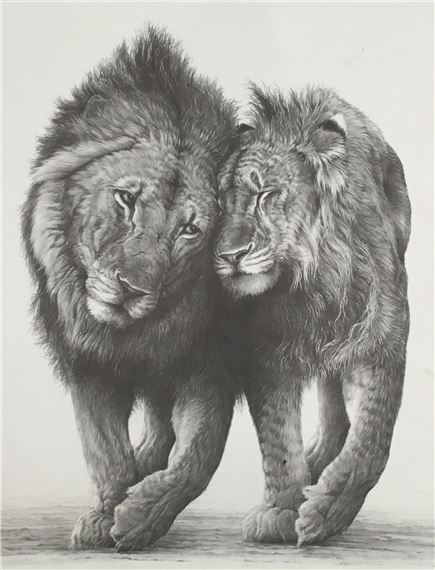 Gary Hodges | 'Friendship', limited edition pencil signed print of two ...