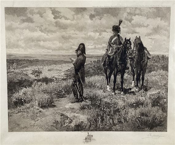 E. Meissonier | French, 1815-1891. Etching, 1891. Napoleon Viewing ...