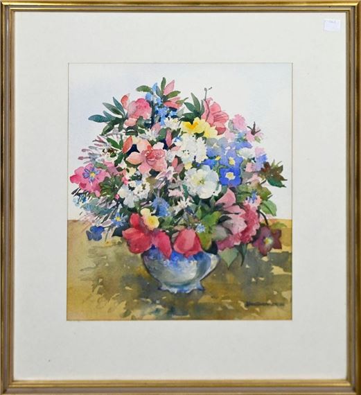 Ben Shearer | (PINK AND BLUE STILL LIFE) 1980 (1980) | MutualArt