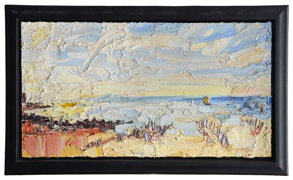 George Rowlett | Whitstable, June, High Tide, Yellow Spinnaker (2000 ...