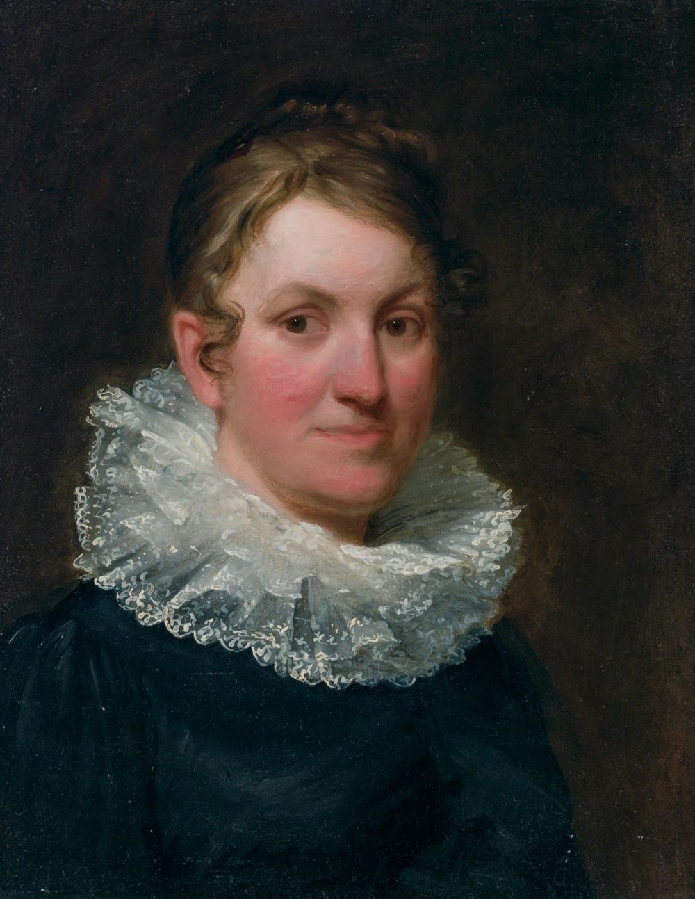 Gilbert Stuart | Portrait of a Woman with Lace Collar | MutualArt