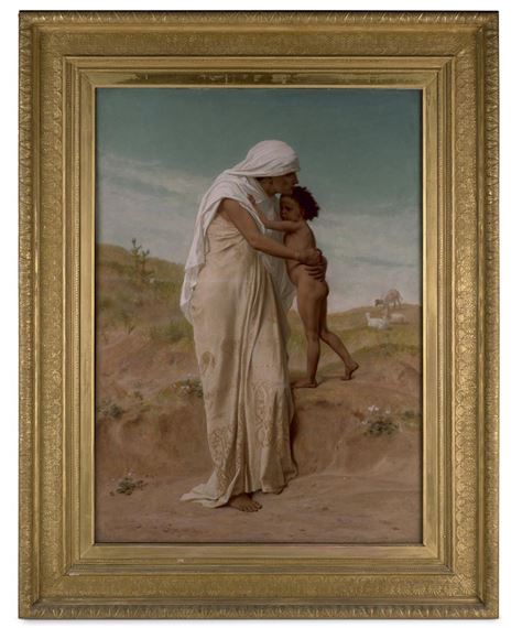 Frederick Goodall | SARAH AND ISAAC IN THE DESERT | MutualArt