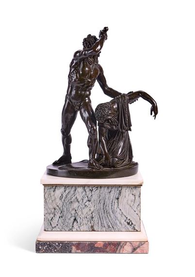 Luigi Valadier | AFTER THE ANTIQUE- A BRONZE FIGURAL GROUP OF ARRIA AND ...
