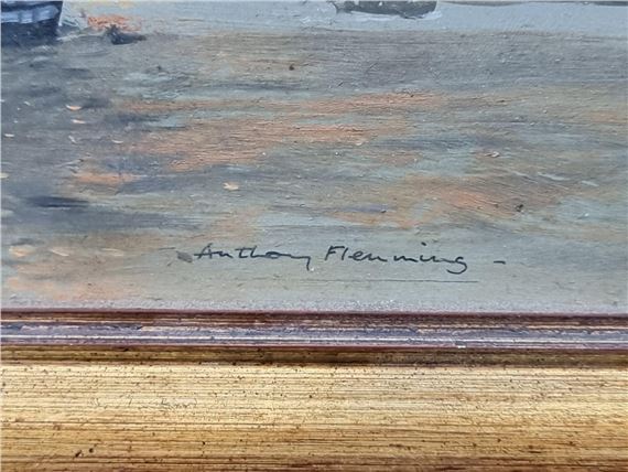 Anthony Flemming | Battersea from the Thames | MutualArt