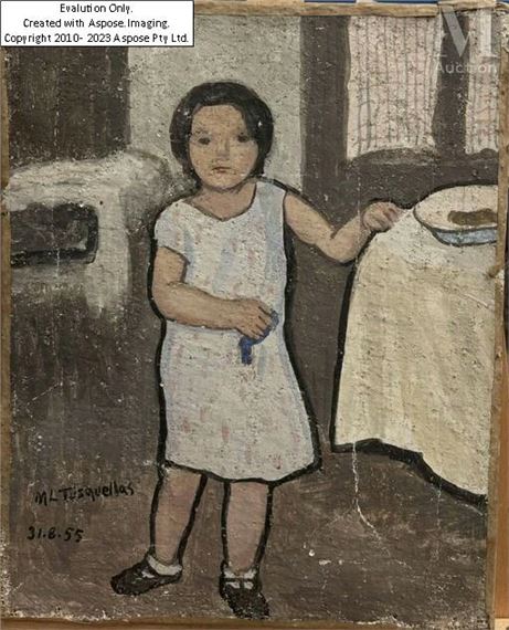Miguel Tusquellas Corbella | Portrait de femme (1945) | MutualArt