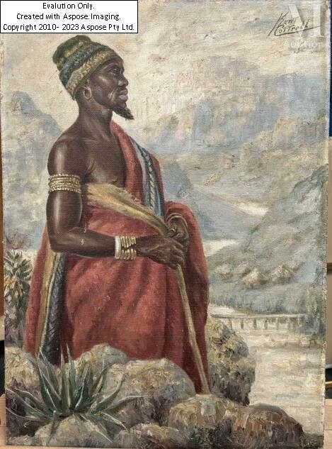 Kent Cottrell | L'homme dans les montagnes | MutualArt