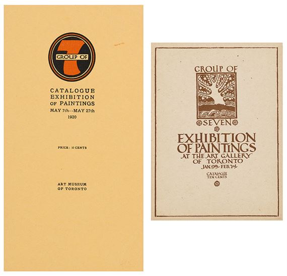 Group of Seven | Two First Edition Group of Seven Exhibition Catalogues ...