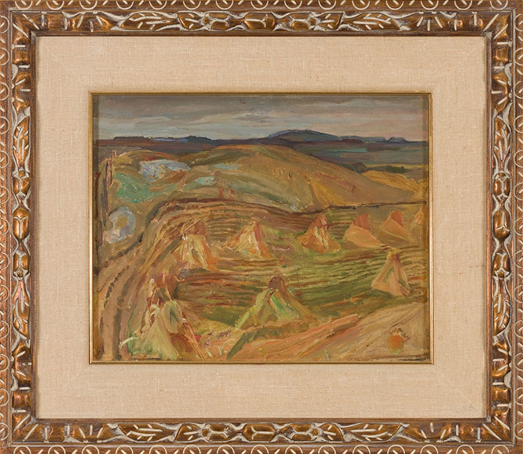 Frederick Horsman Varley | Cornfield near Doon (Circa 1940) | MutualArt