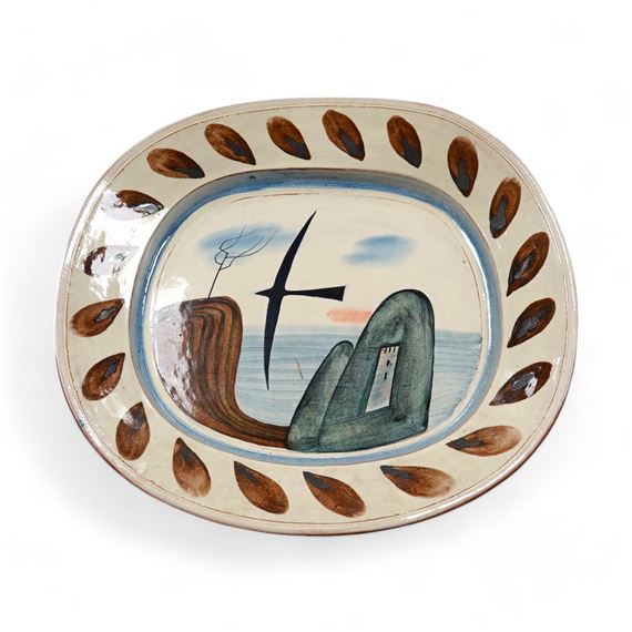 Alexander Campbell | a studio pottery dish | MutualArt