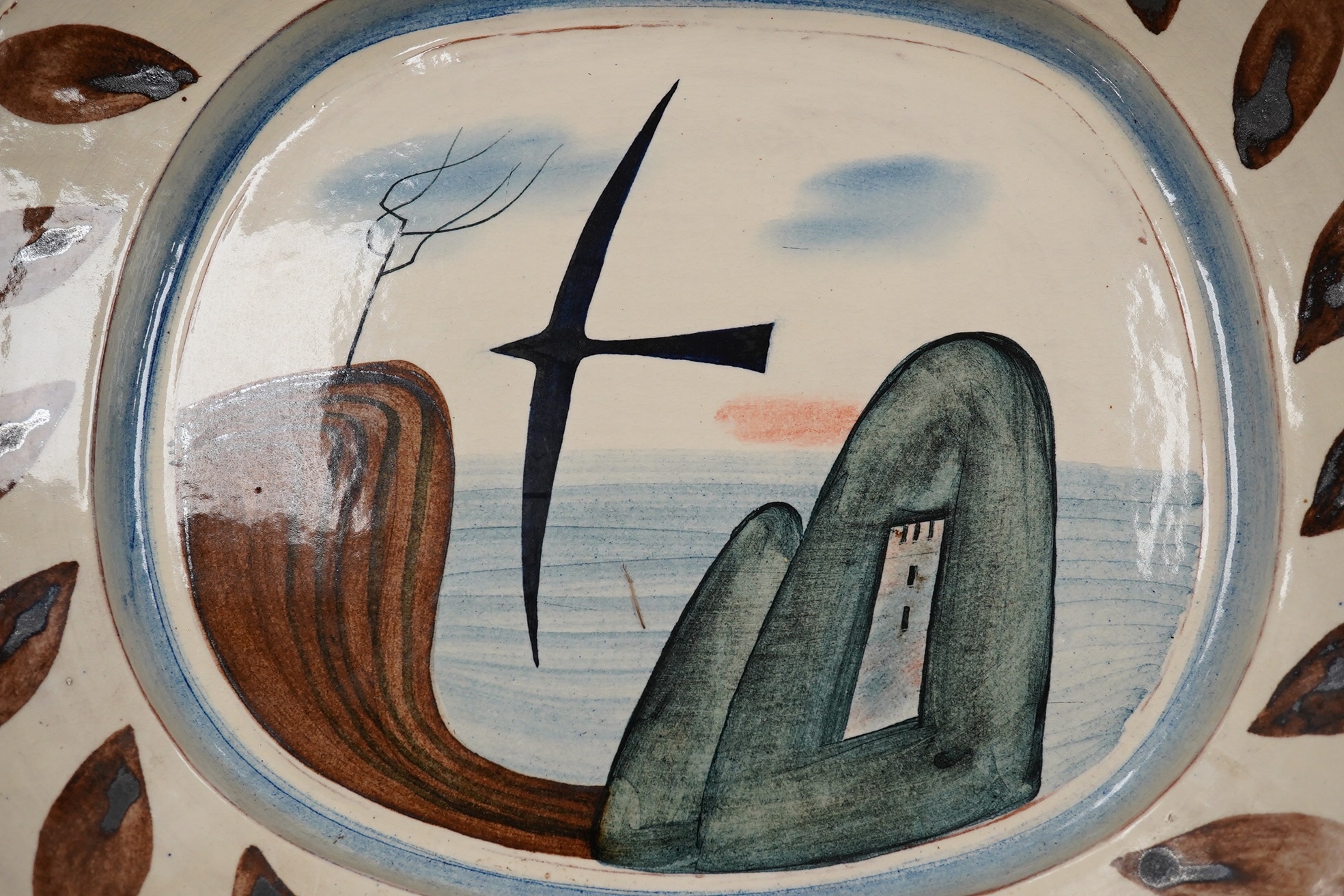 Alexander Campbell | a studio pottery dish | MutualArt