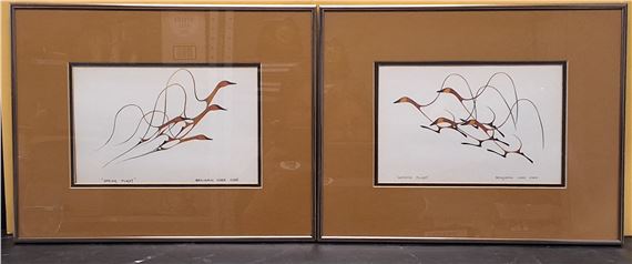 Benjamin Chee Chee | Two prints | MutualArt