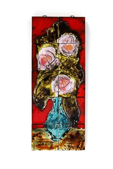 Alice Colonieu | Wall panel decorated with a bouquet of flowers ...