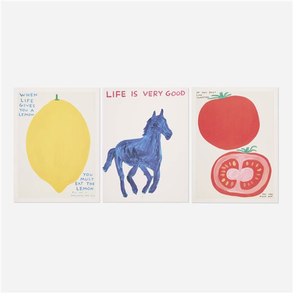 David Shrigley | Three Works (2021) | MutualArt