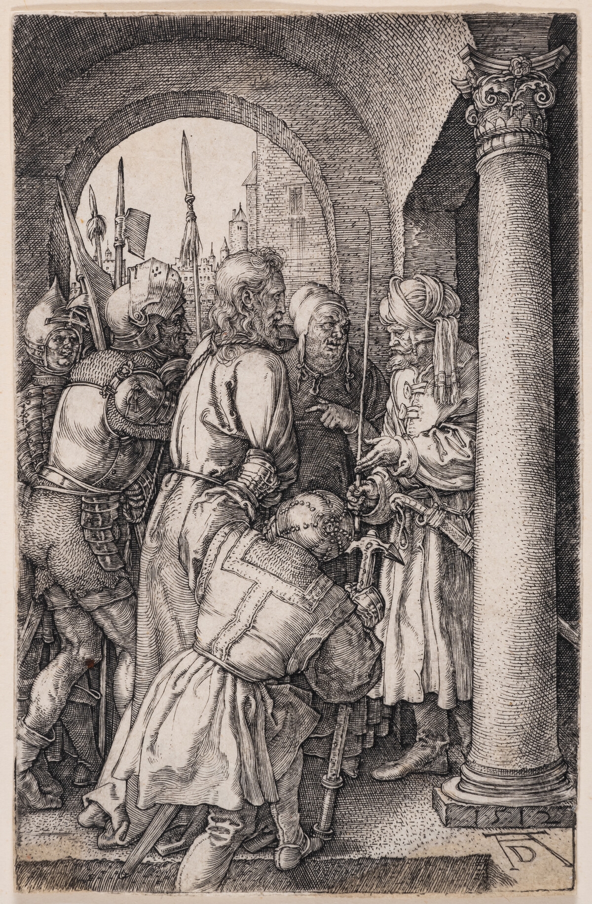 Albrecht Dürer | Christ before Pilate, from The Engraved Passion (1512 ...