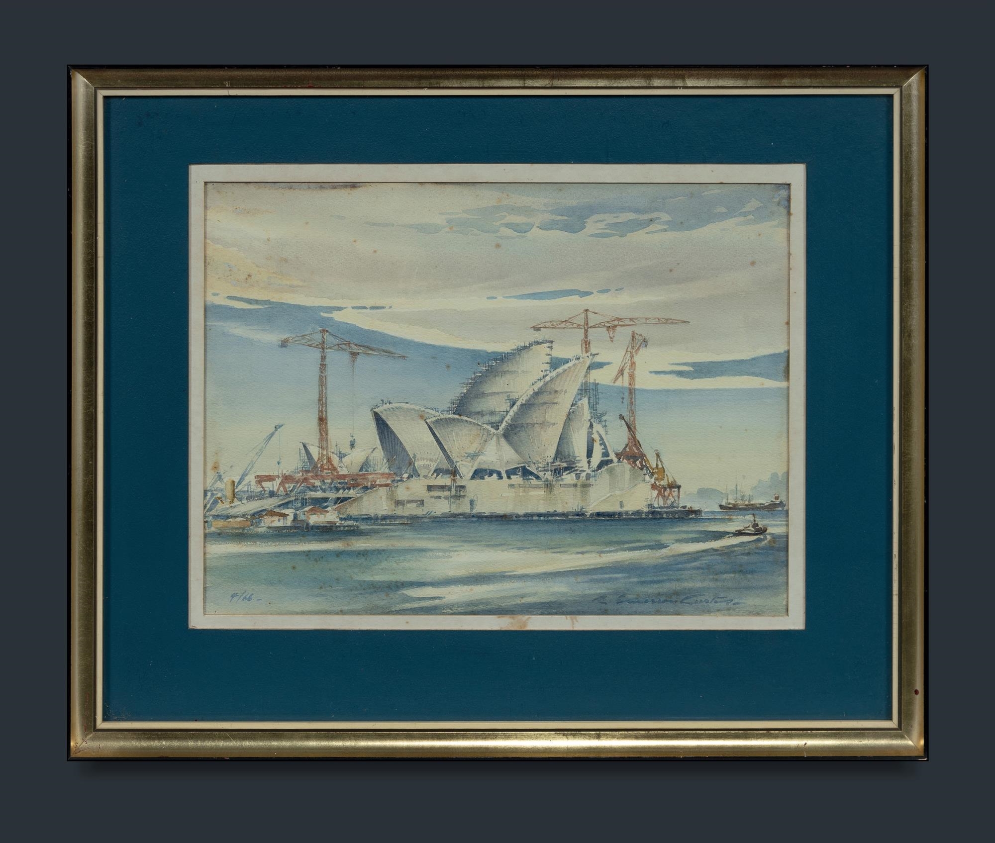 Robert Emerson Curtis | The Opera House Across Farm Cove (1966) | MutualArt