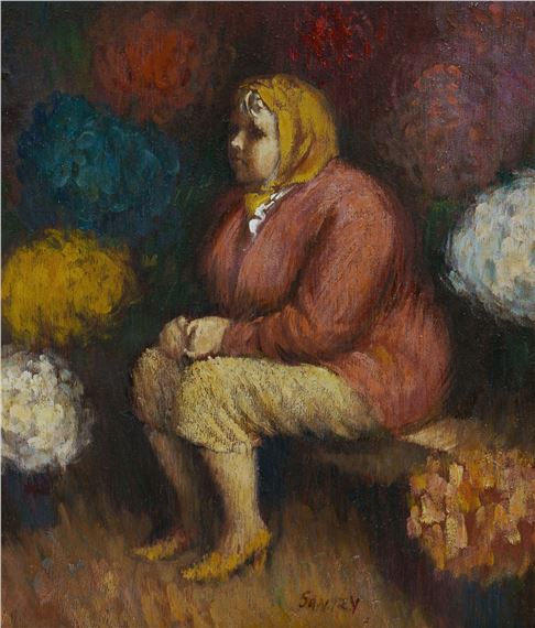 John Santry | Flower Sellers | MutualArt