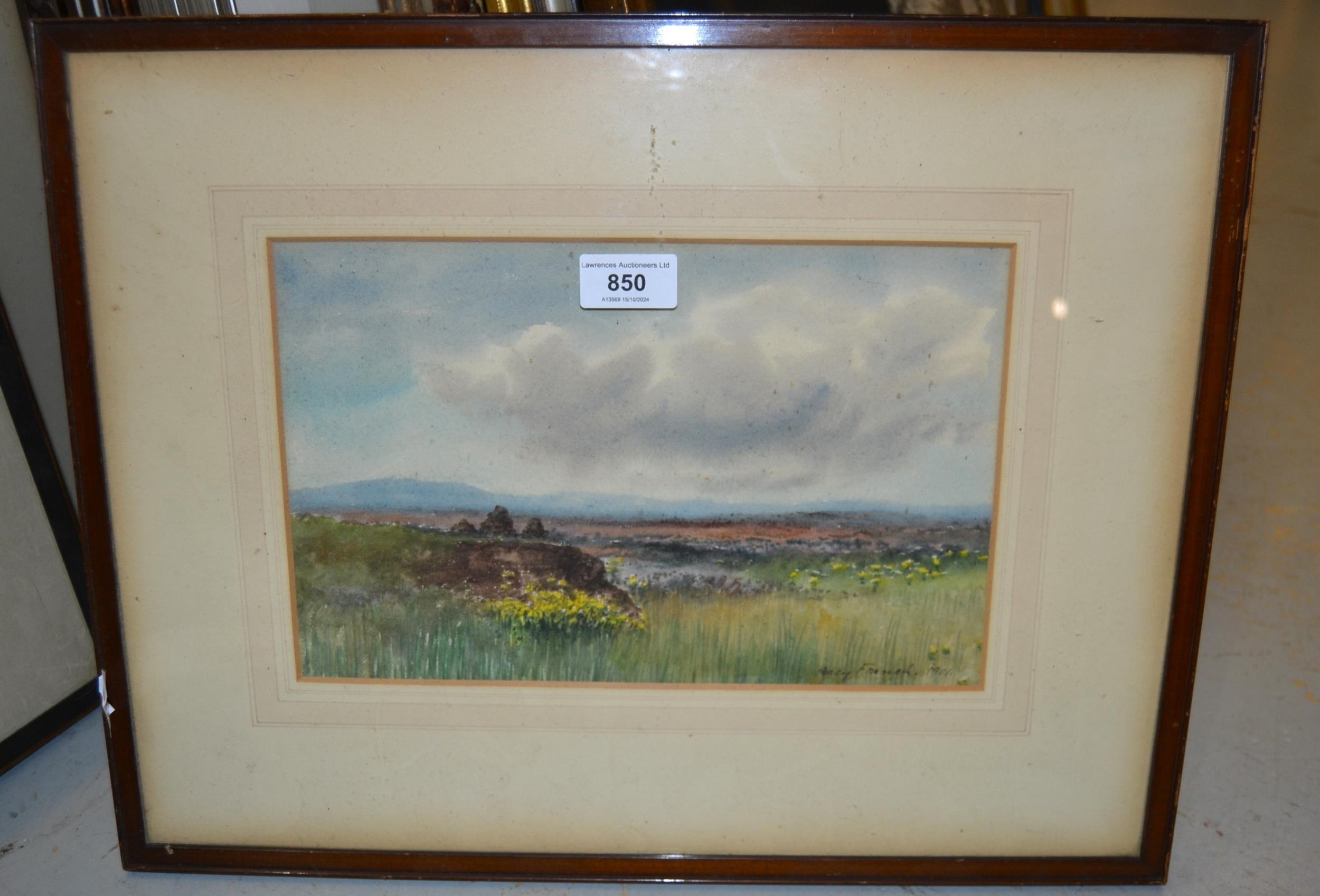 William Percy French | watercolour landscape (1901) | MutualArt