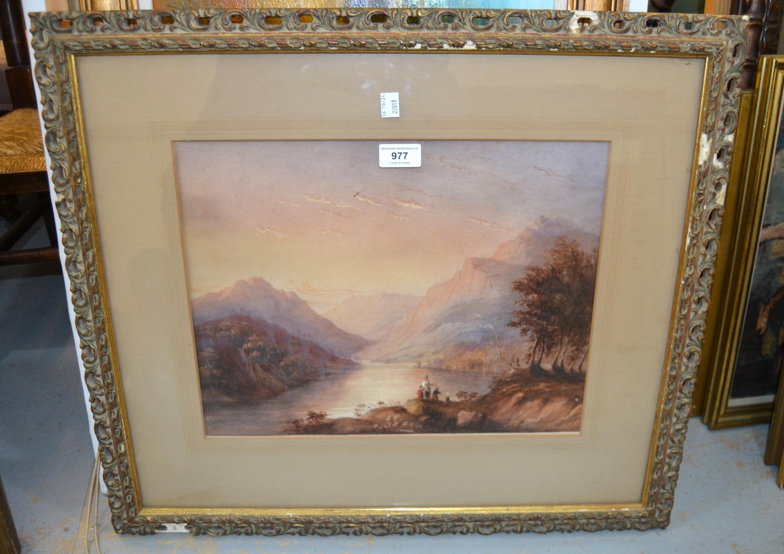 M. Johnson | Continental landscape with figures to the foreground and ...