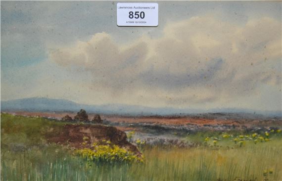 William Percy French | watercolour landscape (1901) | MutualArt