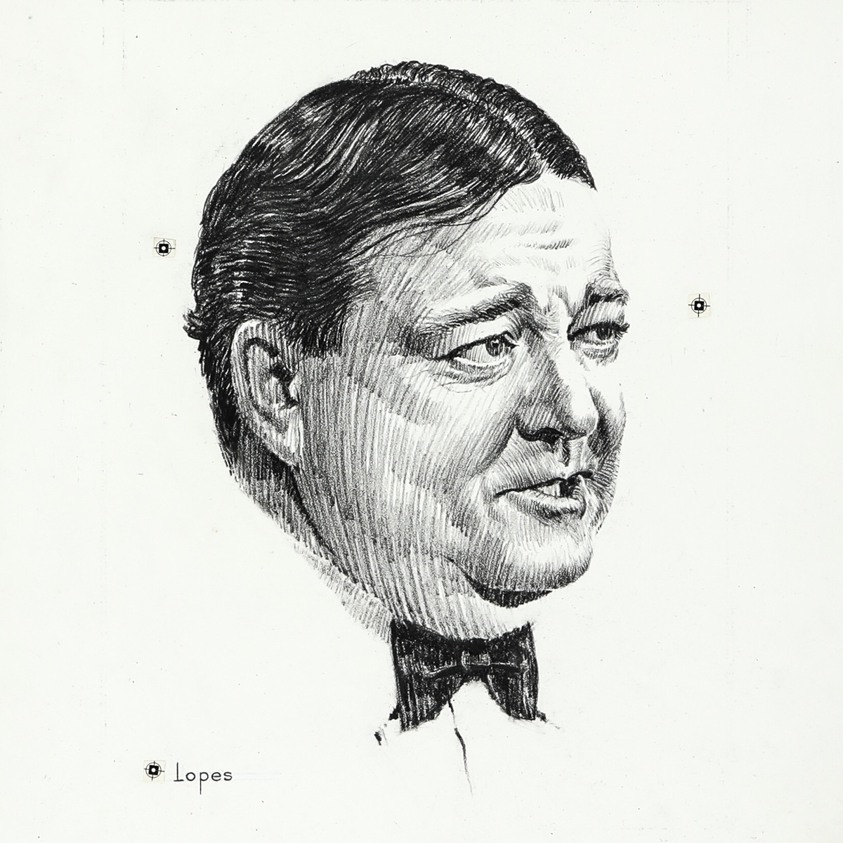 John Lopes | 1963 “Jackie Gleason” Original Drawing (1963) | MutualArt