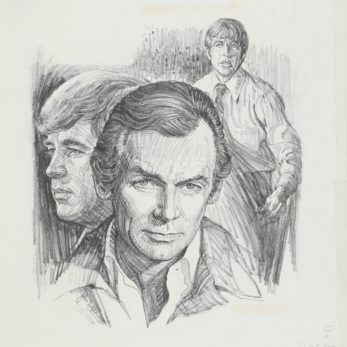 John Lopes | 1974 “Harry O” Original Drawing and Sac Bee TV Magazine ...