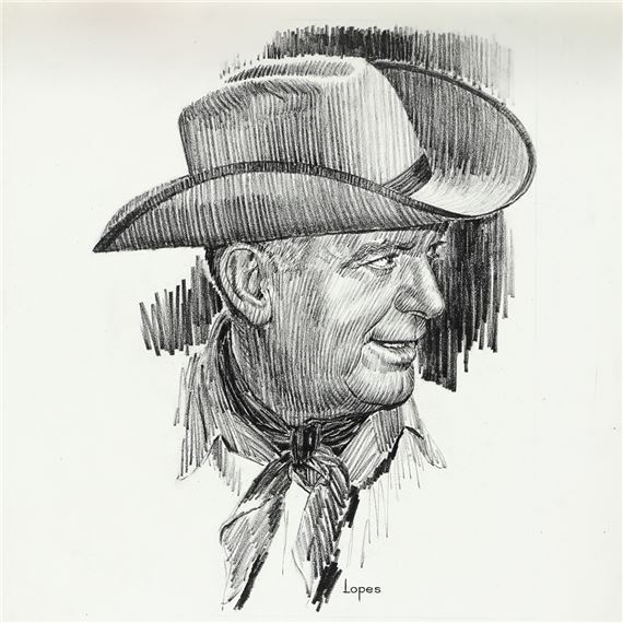 John Lopes | “Pat O’Brien” Original Drawing | MutualArt