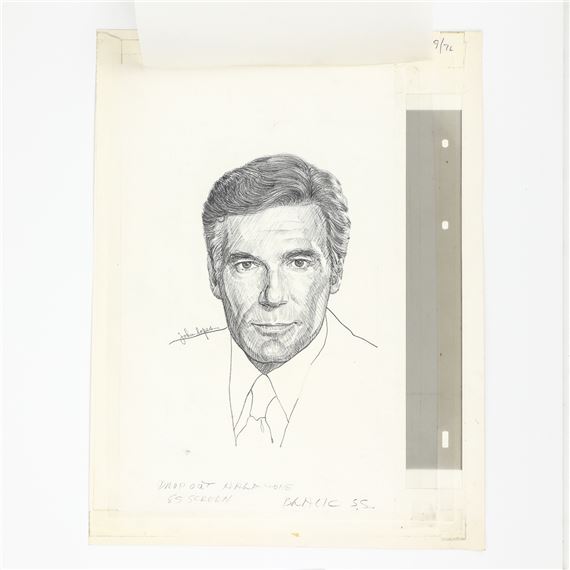 John Lopes | 1976 “Mitchell Ryan” Original Drawing (1976) | MutualArt