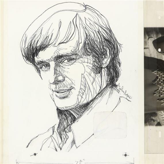 John Lopes | 1975 “David McCallum” Original Drawing and Acetates (1975 ...