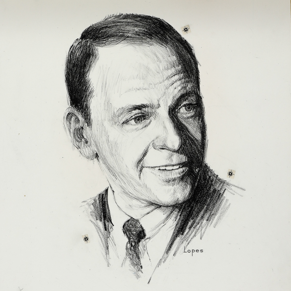 John Lopes | “Frank Sinatra” Original Drawing | MutualArt
