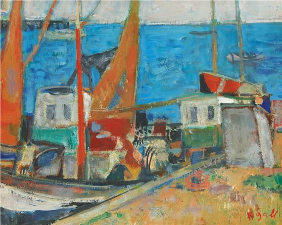 François Gall | Normandy Boats [anii '50] (Circa 17) | MutualArt