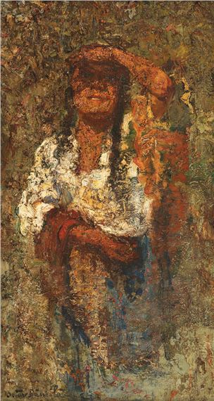 Octav Bancila | Peasant Girl in Full Sunlight [prima jumătate a anilor ...
