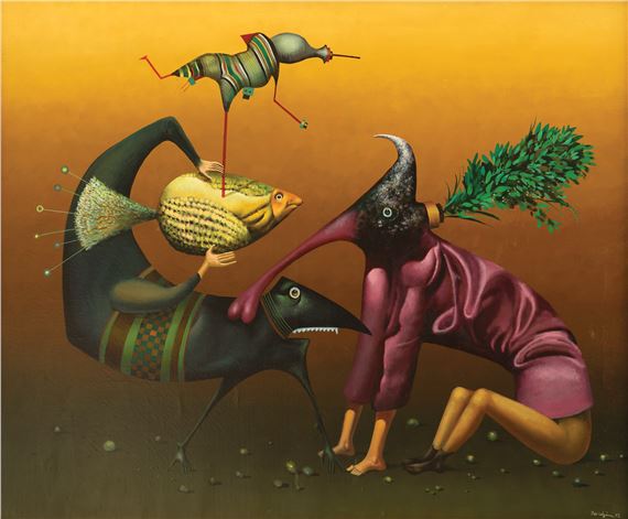 Jules Perahim | Mask Bearers [1982] (Circa 17) | MutualArt