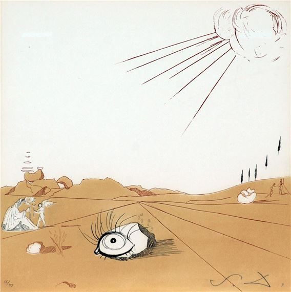 Salvador Dalí | Salvador Dali - Espace Paysage (1980) | MutualArt