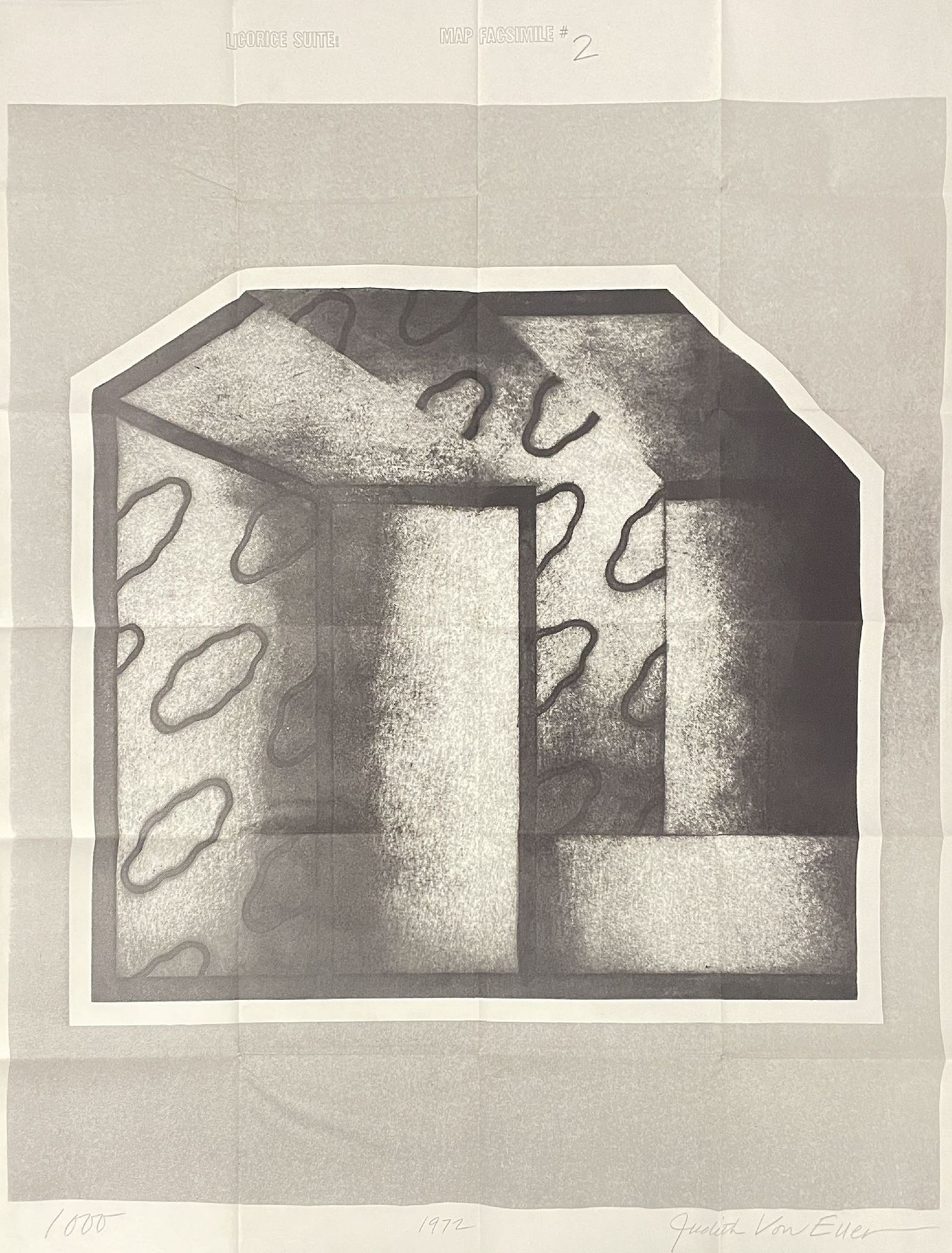 Judith von Euer | Judith Von Euer - Licorice Map 2 (1972) | MutualArt
