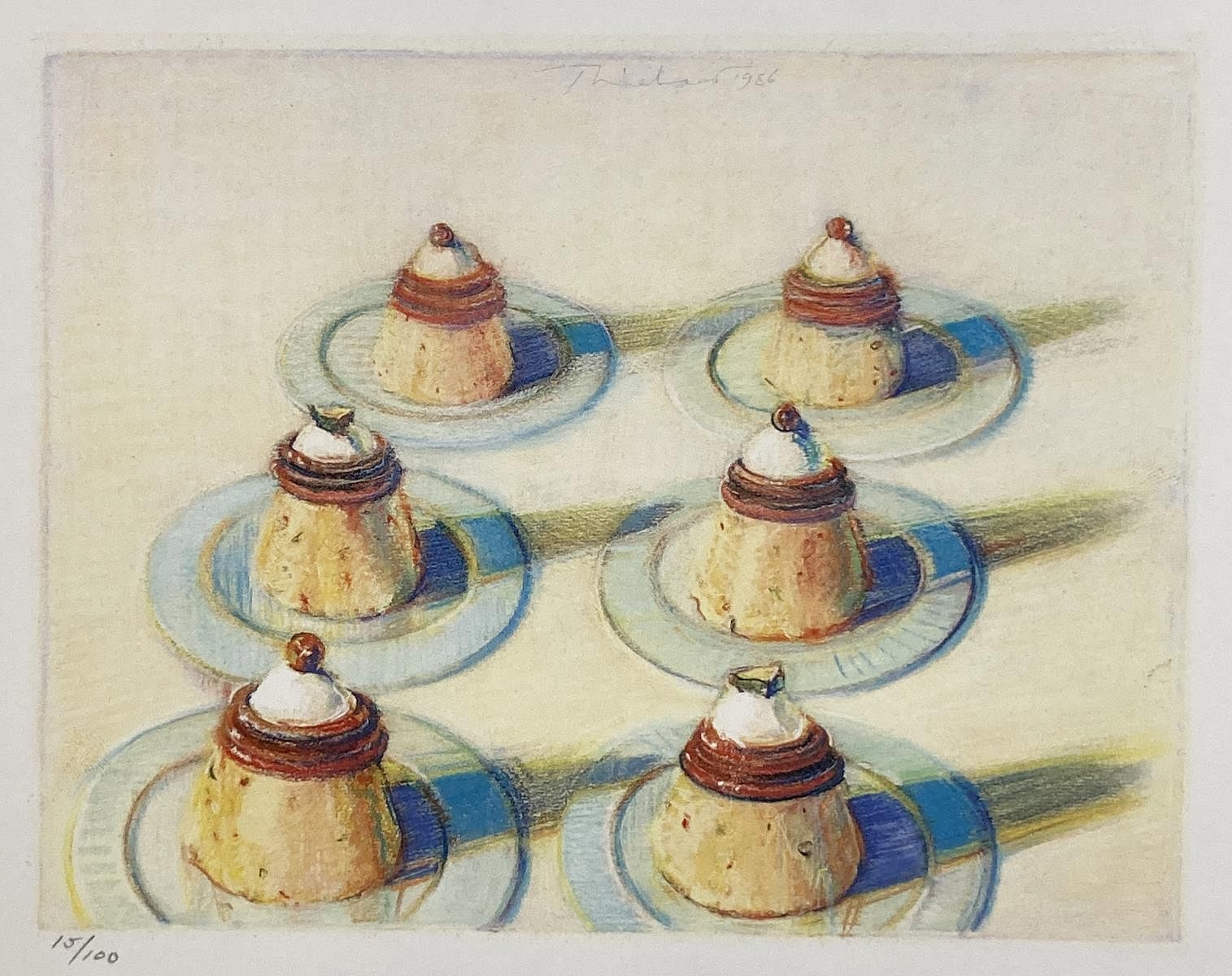 Wayne Thiebaud | PASTEL ROWS | MutualArt